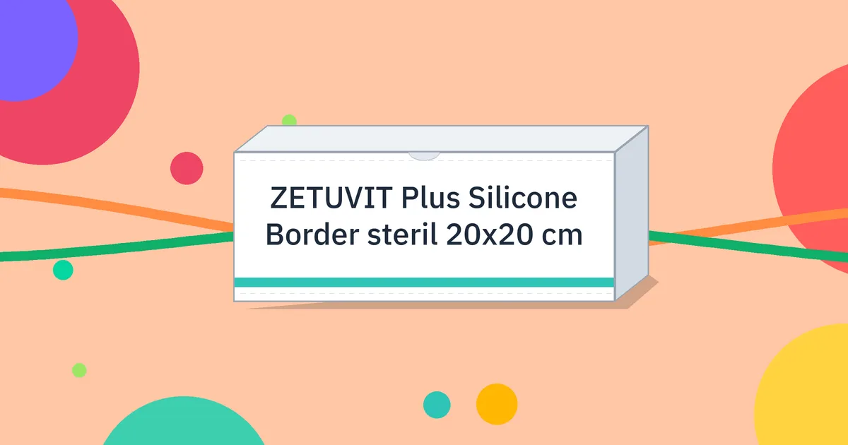 Symbolbild: Packung mit der Aufschrift ZETUVIT Plus Silicone Border steril 20x20 cm (PZN 20272120) – Verfügbarkeit und Bezug in Apotheken in Frankfurt am Main