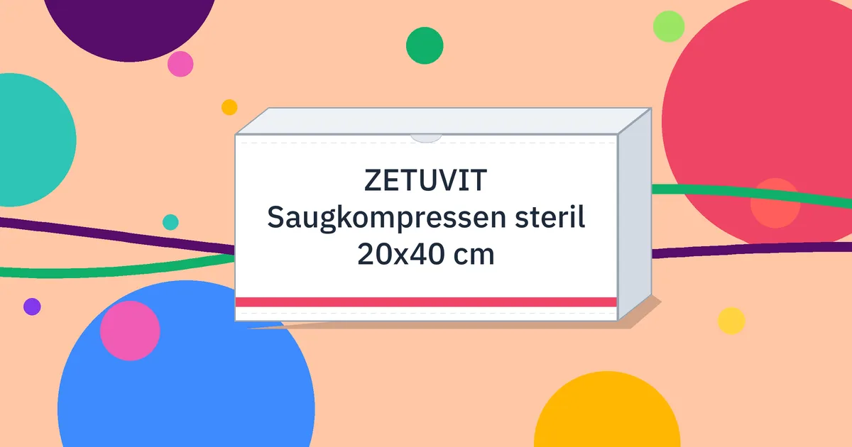 Symbolbild: Packung mit der Aufschrift ZETUVIT Saugkompressen steril 20x40 cm (PZN 14289783) – Verfügbarkeit und Bezug in Apotheken in Frankfurt am Main