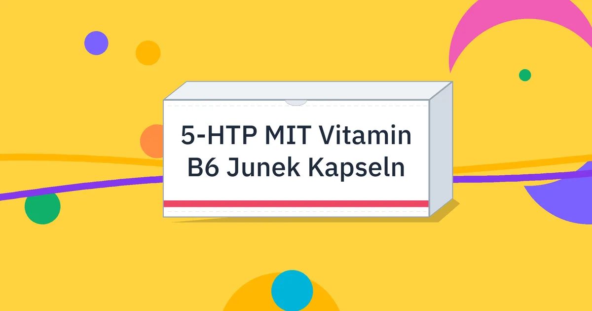 Symbolbild: Packung mit der Aufschrift 5-HTP MIT Vitamin B6 Junek Kapseln (PZN 17824171) – Verfügbarkeit und Bezug in Apotheken in Frankfurt am Main