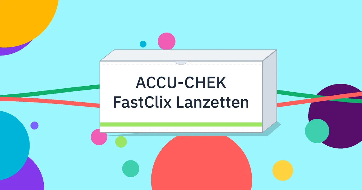 Symbolbild: Packung mit der Aufschrift ACCU-CHEK FastClix Lanzetten (PZN 12467387) – Verfügbarkeit und Bezug in Apotheken in Frankfurt am Main