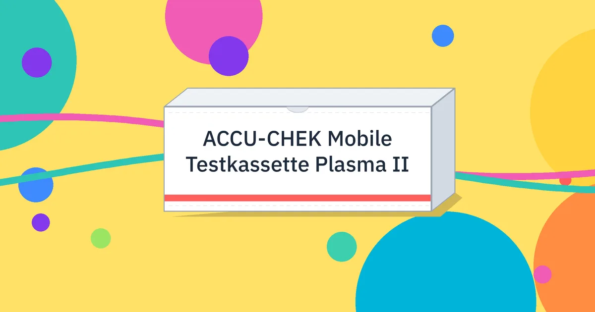 Symbolbild: Packung mit der Aufschrift ACCU-CHEK Mobile Testkassette Plasma II (PZN 10843395) – Verfügbarkeit und Bezug in Apotheken in Frankfurt am Main