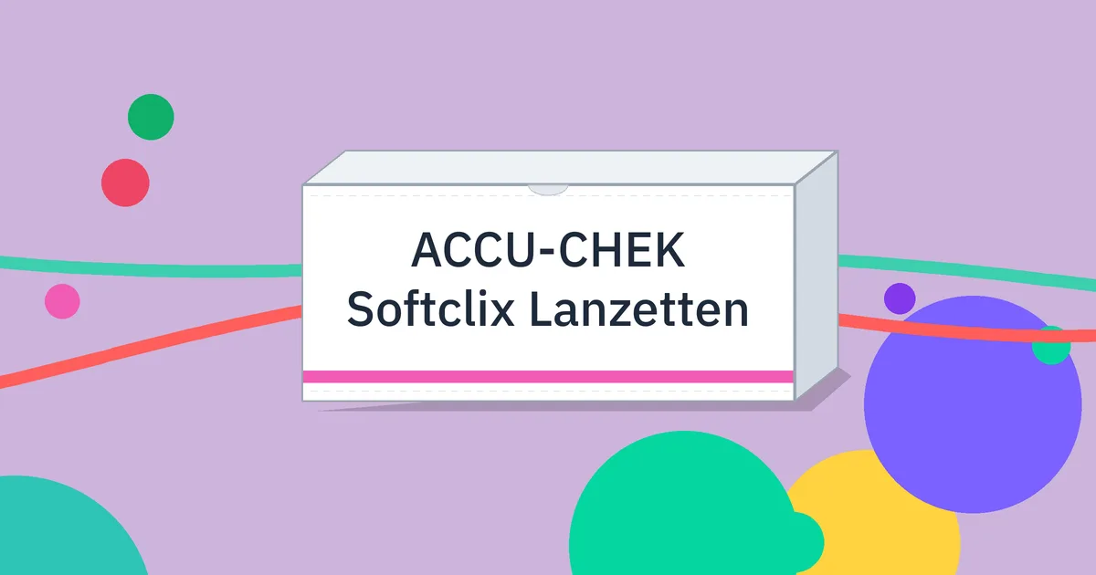 Symbolbild: Packung mit der Aufschrift ACCU-CHEK Softclix Lanzetten (PZN 17453071) – Verfügbarkeit und Bezug in Apotheken in Frankfurt am Main