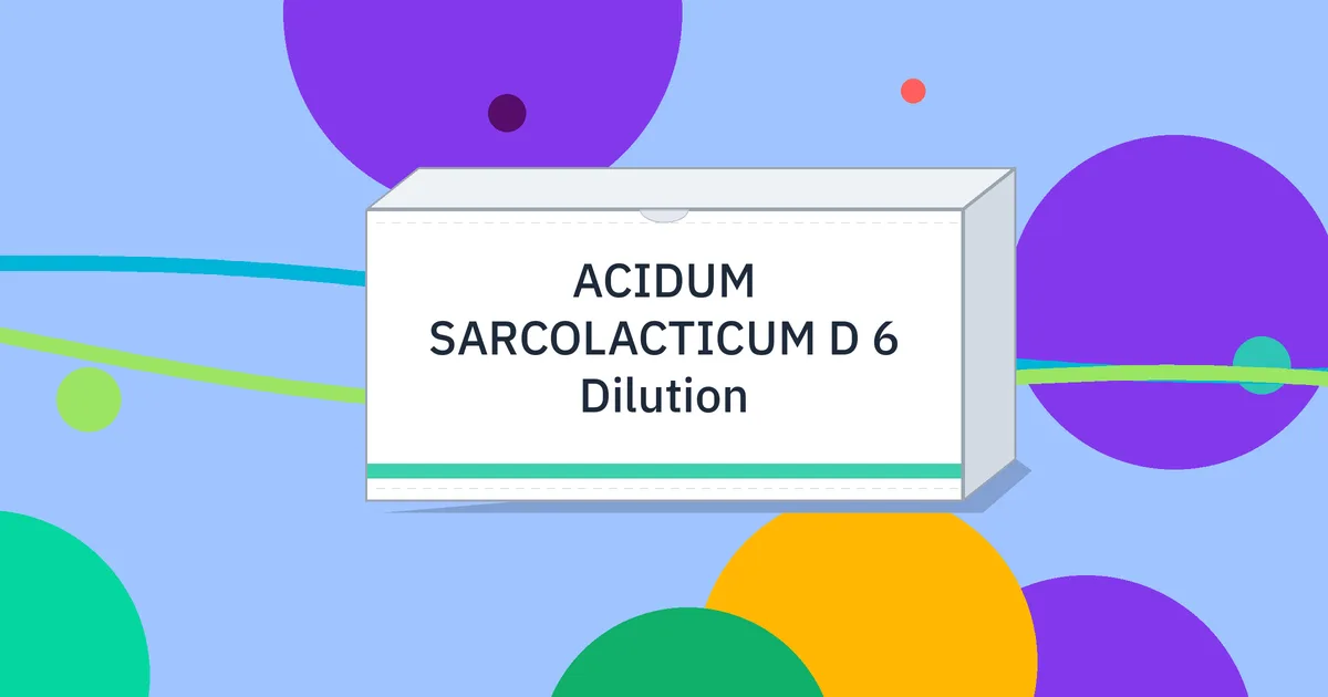 Symbolbild: Packung mit der Aufschrift ACIDUM SARCOLACTICUM D 6 Dilution (PZN 02605457) – Verfügbarkeit und Bezug in Apotheken in Frankfurt am Main