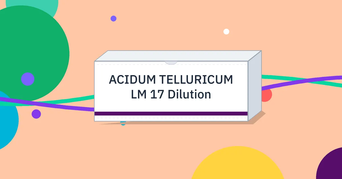 Symbolbild: Packung mit der Aufschrift ACIDUM TELLURICUM LM 17 Dilution (PZN 13287753) – Verfügbarkeit und Bezug in Apotheken in Frankfurt am Main
