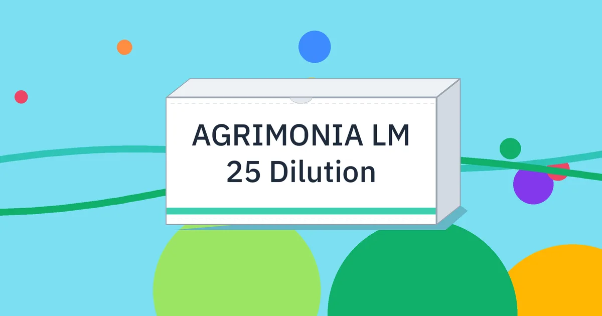 Symbolbild: Packung mit der Aufschrift AGRIMONIA LM 25 Dilution (PZN 13307071) – Verfügbarkeit und Bezug in Apotheken in Frankfurt am Main