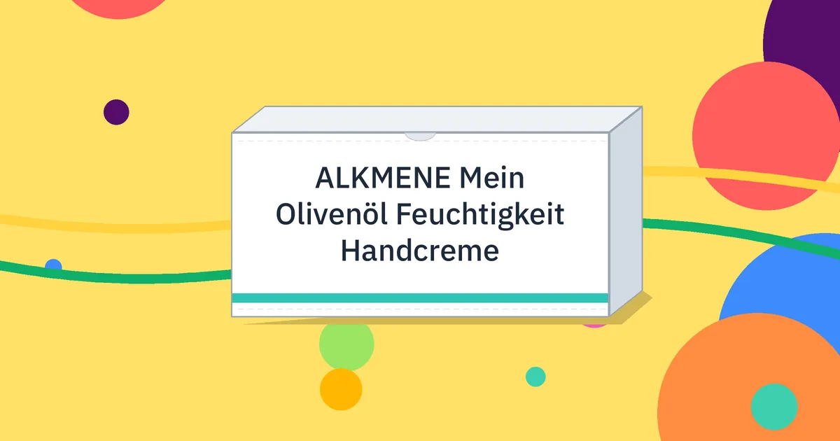 Symbolbild: Packung mit der Aufschrift ALKMENE Mein Olivenöl Feuchtigkeit Handcreme (PZN 19113095) – Verfügbarkeit und Bezug in Apotheken in Frankfurt am Main