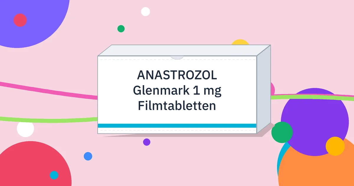 Symbolbild: Packung mit der Aufschrift ANASTROZOL Glenmark 1 mg Filmtabletten (PZN 11307339) – Verfügbarkeit und Bezug in Apotheken in Frankfurt am Main