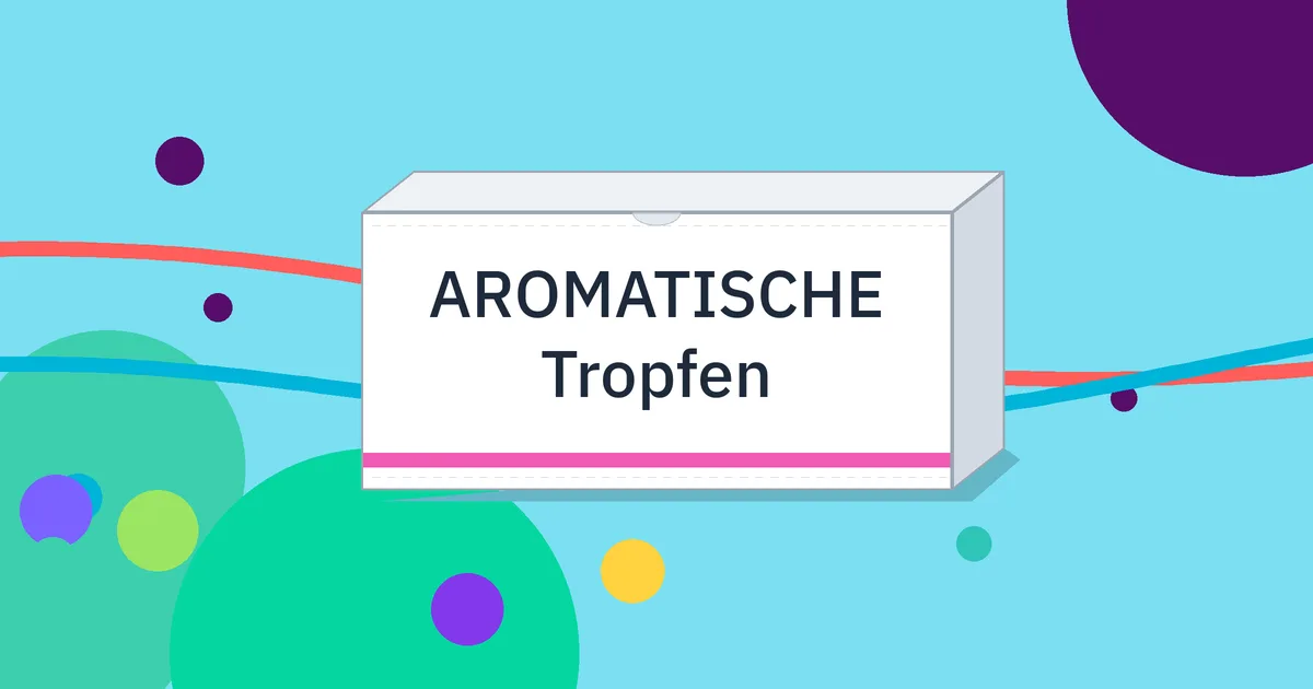 Symbolbild: Packung mit der Aufschrift AROMATISCHE Tropfen (PZN 13979184) – Verfügbarkeit und Bezug in Apotheken in Frankfurt am Main