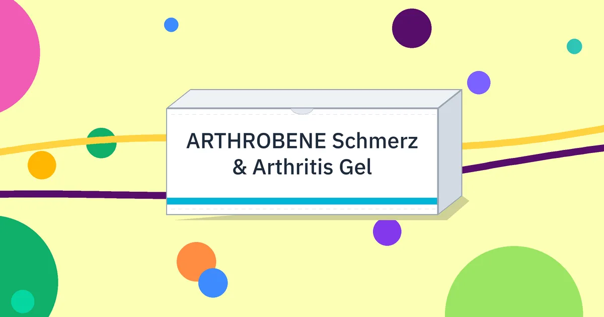 Symbolbild: Packung mit der Aufschrift ARTHROBENE Schmerz & Arthritis Gel (PZN 20185007) – Verfügbarkeit und Bezug in Apotheken in Frankfurt am Main