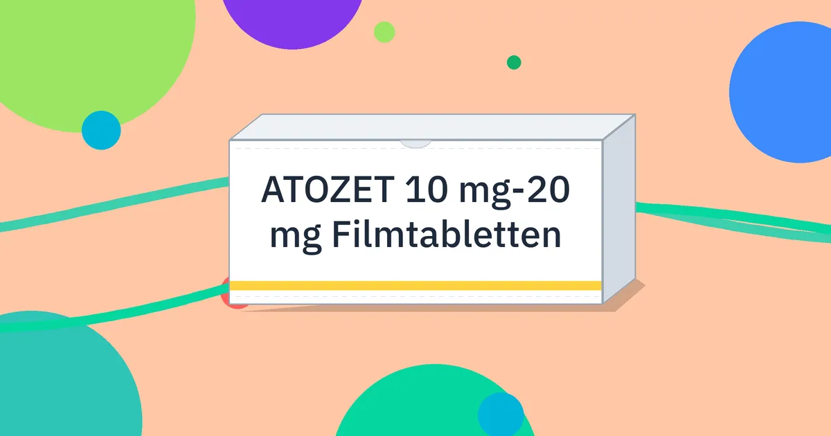 Symbolbild: Packung mit der Aufschrift ATOZET 10 mg-20 mg Filmtabletten (PZN 18798926) – Verfügbarkeit und Bezug in Apotheken in Frankfurt am Main