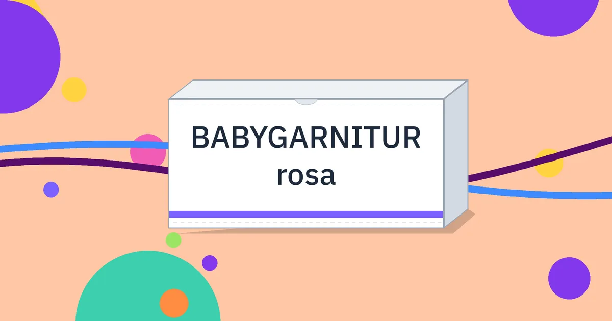 Symbolbild: Packung mit der Aufschrift BABYGARNITUR rosa (PZN 01724533) – Verfügbarkeit und Bezug in Apotheken in Frankfurt am Main