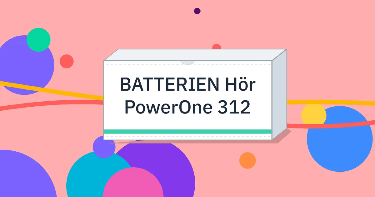 Symbolbild: Packung mit der Aufschrift BATTERIEN Hör PowerOne 312 (PZN 08447999) – Verfügbarkeit und Bezug in Apotheken in Frankfurt am Main