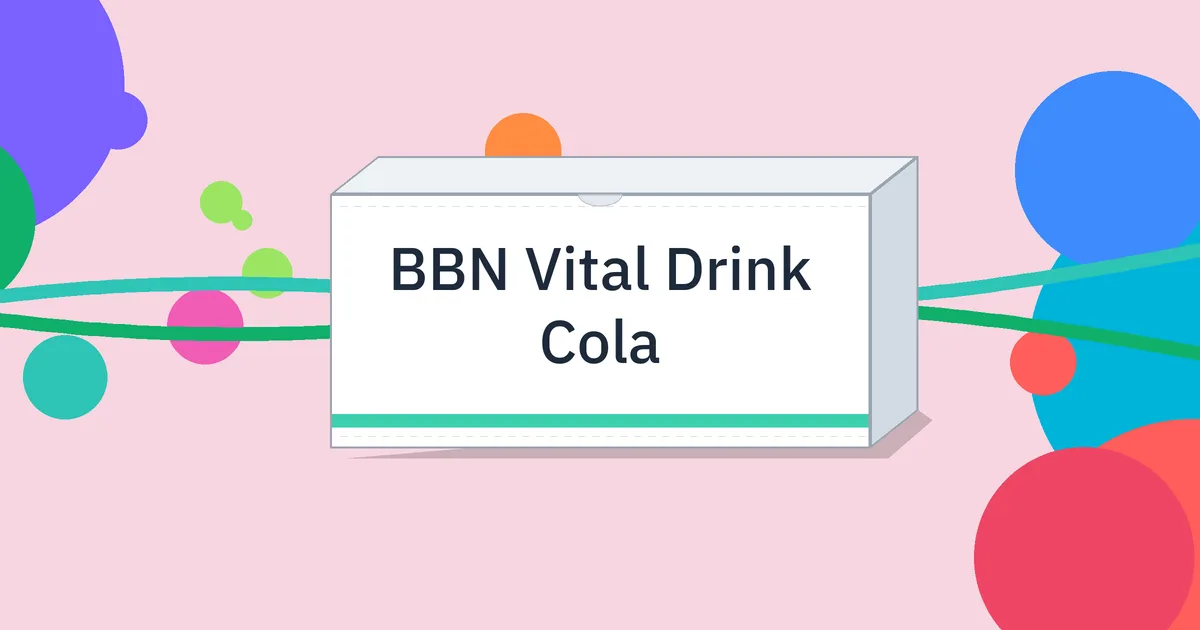 Symbolbild: Packung mit der Aufschrift BBN Vital Drink Cola (PZN 16760948) – Verfügbarkeit und Bezug in Apotheken in Frankfurt am Main