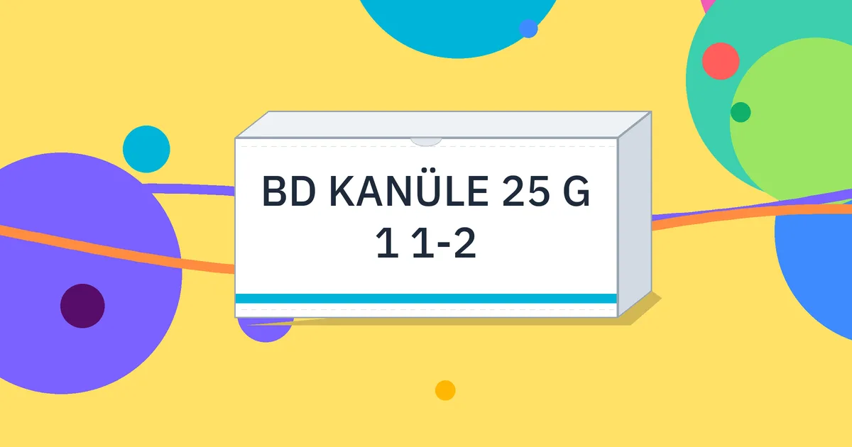 Symbolbild: Packung mit der Aufschrift BD KANÜLE 25 G 1 1-2 (PZN 06467779) – Verfügbarkeit und Bezug in Apotheken in Frankfurt am Main