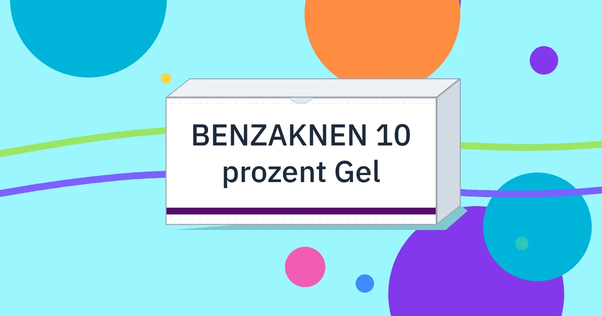 Symbolbild: Packung mit der Aufschrift BENZAKNEN 10 prozent Gel (PZN 15250607) – Verfügbarkeit und Bezug in Apotheken in Frankfurt am Main