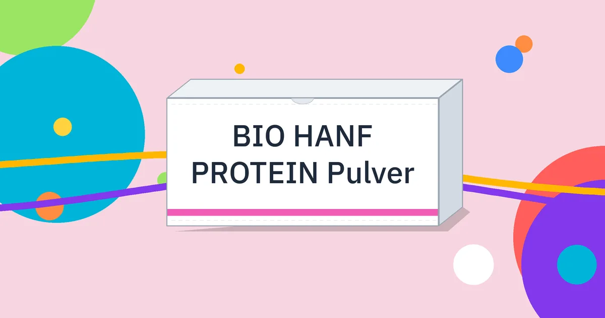 Symbolbild: Packung mit der Aufschrift BIO HANF PROTEIN Pulver (PZN 10009516) – Verfügbarkeit und Bezug in Apotheken in Frankfurt am Main