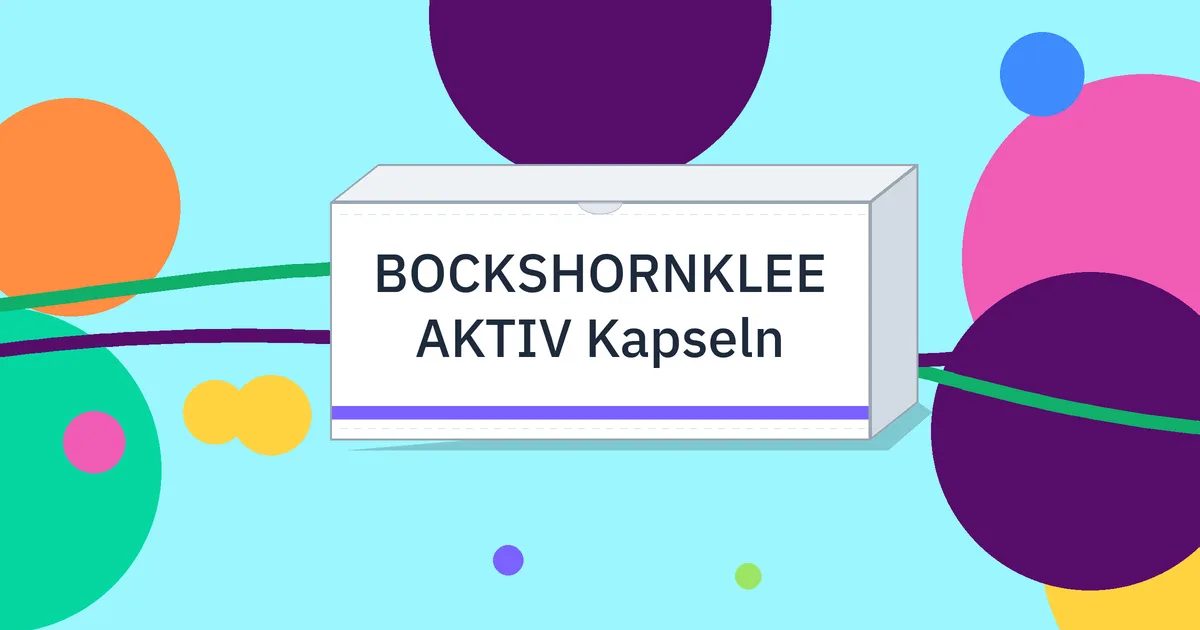 Symbolbild: Packung mit der Aufschrift BOCKSHORNKLEE AKTIV Kapseln (PZN 14058144) – Verfügbarkeit und Bezug in Apotheken in Frankfurt am Main