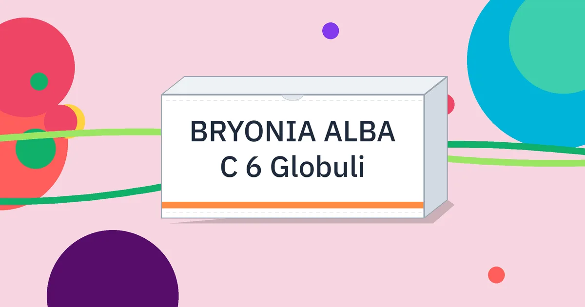 Symbolbild: Packung mit der Aufschrift BRYONIA ALBA C 6 Globuli (PZN 19719716) – Verfügbarkeit und Bezug in Apotheken in Frankfurt am Main