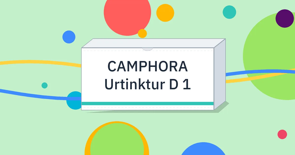 Symbolbild: Packung mit der Aufschrift CAMPHORA Urtinktur D 1 (PZN 02118013) – Verfügbarkeit und Bezug in Apotheken in Frankfurt am Main