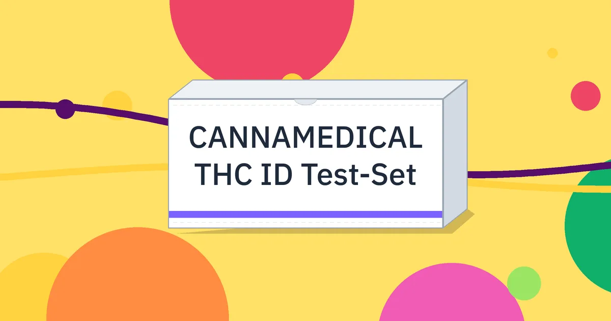 Symbolbild: Packung mit der Aufschrift CANNAMEDICAL THC ID Test-Set (PZN 18787762) – Verfügbarkeit und Bezug in Apotheken in Frankfurt am Main