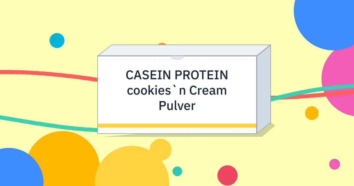 Symbolbild: Packung mit der Aufschrift CASEIN PROTEIN cookies`n Cream Pulver (PZN 04083106) – Verfügbarkeit und Bezug in Apotheken in Frankfurt am Main