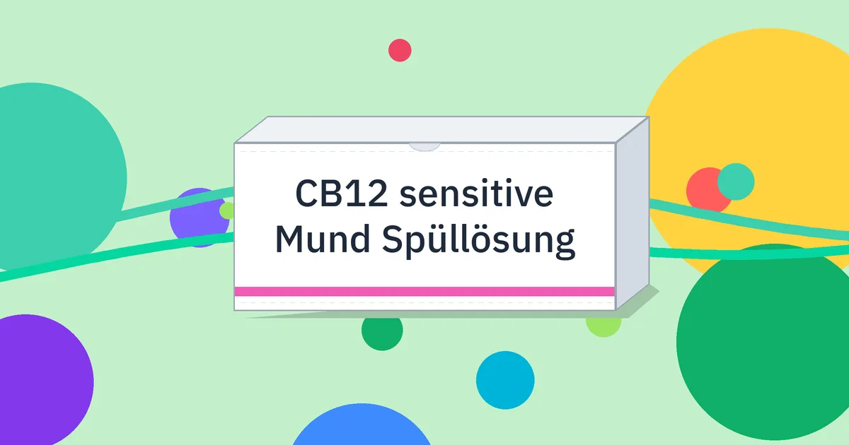 Symbolbild: Packung mit der Aufschrift CB12 sensitive Mund Spüllösung (PZN 15404921) – Verfügbarkeit und Bezug in Apotheken in Frankfurt am Main