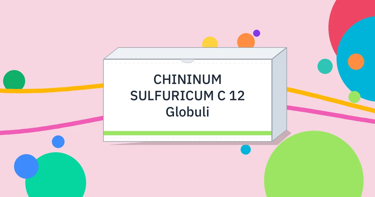 Symbolbild: Packung mit der Aufschrift CHININUM SULFURICUM C 12 Globuli (PZN 19716681) – Verfügbarkeit und Bezug in Apotheken in Frankfurt am Main