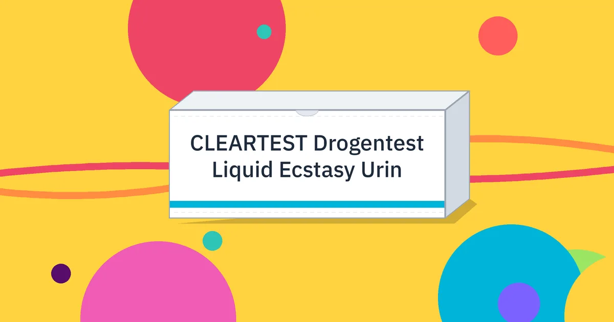 Symbolbild: Packung mit der Aufschrift CLEARTEST Drogentest Liquid Ecstasy Urin (PZN 14057009) – Verfügbarkeit und Bezug in Apotheken in Frankfurt am Main