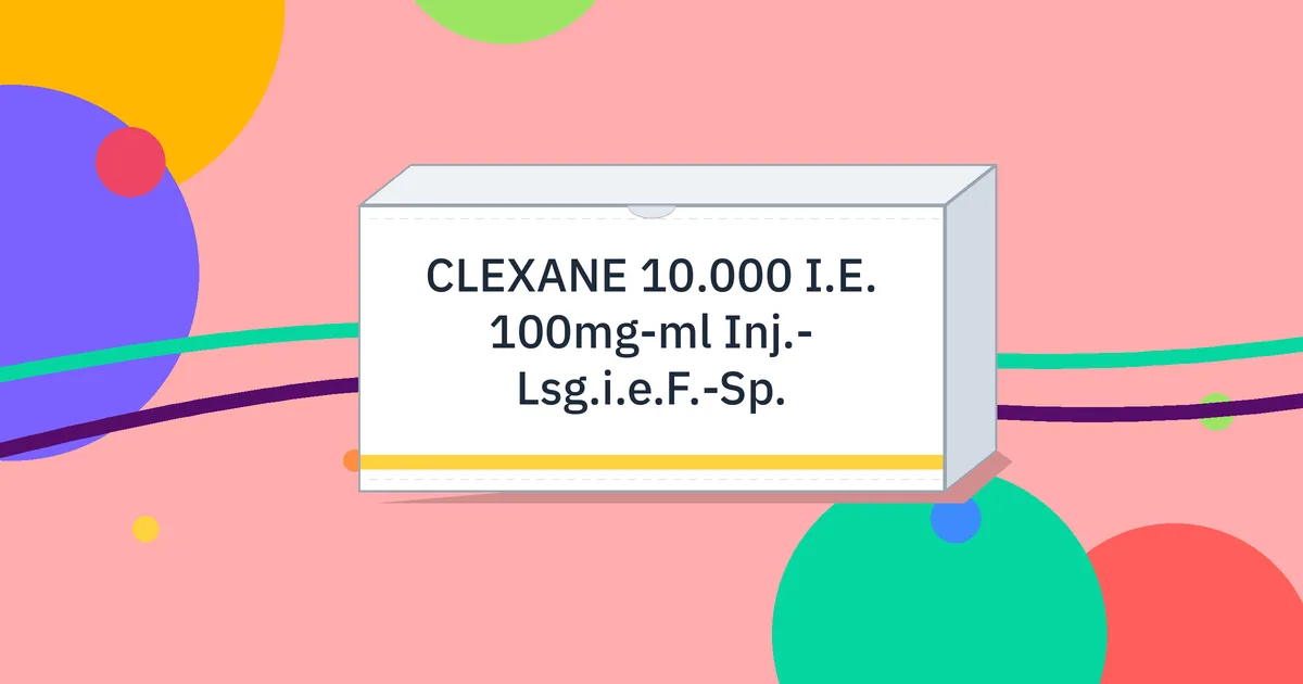 Symbolbild: Packung mit der Aufschrift CLEXANE 10.000 I.E. 100mg-ml Inj.-Lsg.i.e.F.-Sp. (PZN 11090207) – Verfügbarkeit und Bezug in Apotheken in Frankfurt am Main