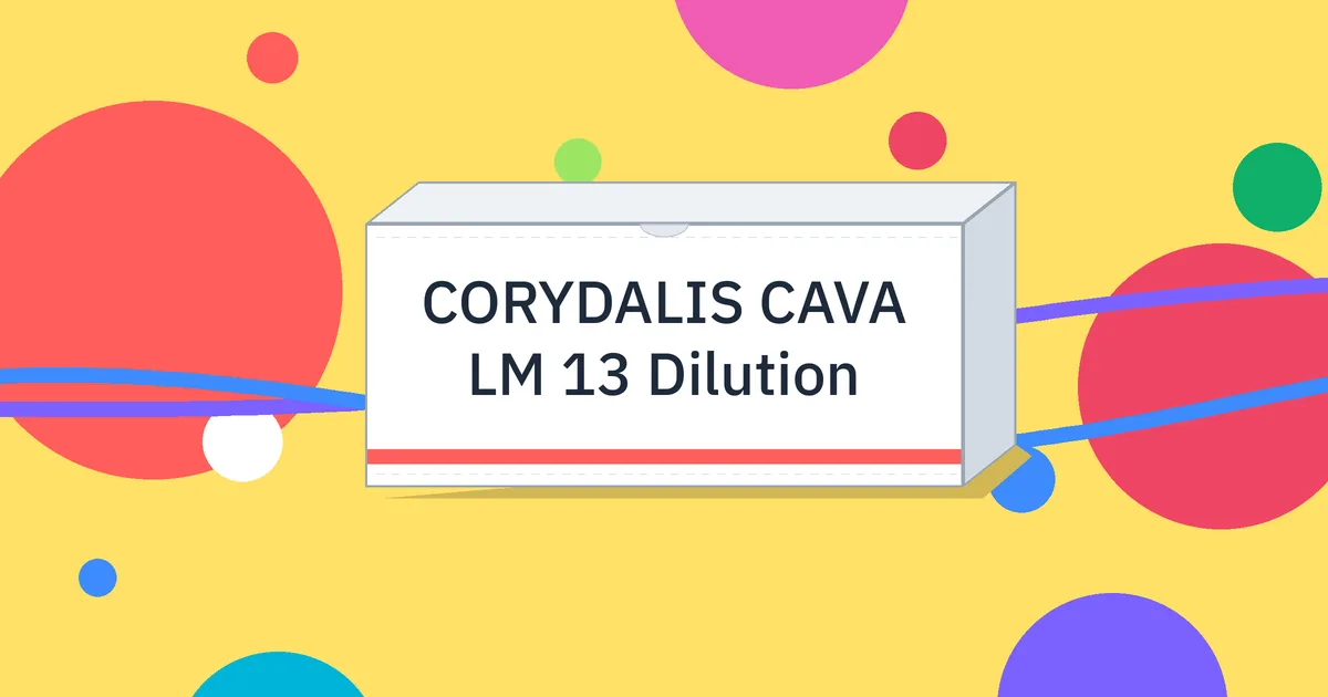 Symbolbild: Packung mit der Aufschrift CORYDALIS CAVA LM 13 Dilution (PZN 13453536) – Verfügbarkeit und Bezug in Apotheken in Frankfurt am Main