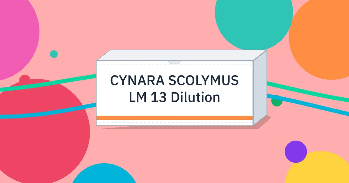 Symbolbild: Packung mit der Aufschrift CYNARA SCOLYMUS LM 13 Dilution (PZN 13459585) – Verfügbarkeit und Bezug in Apotheken in Frankfurt am Main