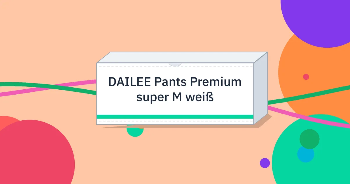 Symbolbild: Packung mit der Aufschrift DAILEE Pants Premium super M weiß (PZN 15240738) – Verfügbarkeit und Bezug in Apotheken in Frankfurt am Main