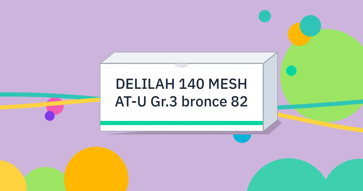 Symbolbild: Packung mit der Aufschrift DELILAH 140 MESH AT-U Gr.3 bronce 82 (PZN 13850757) – Verfügbarkeit und Bezug in Apotheken in Frankfurt am Main