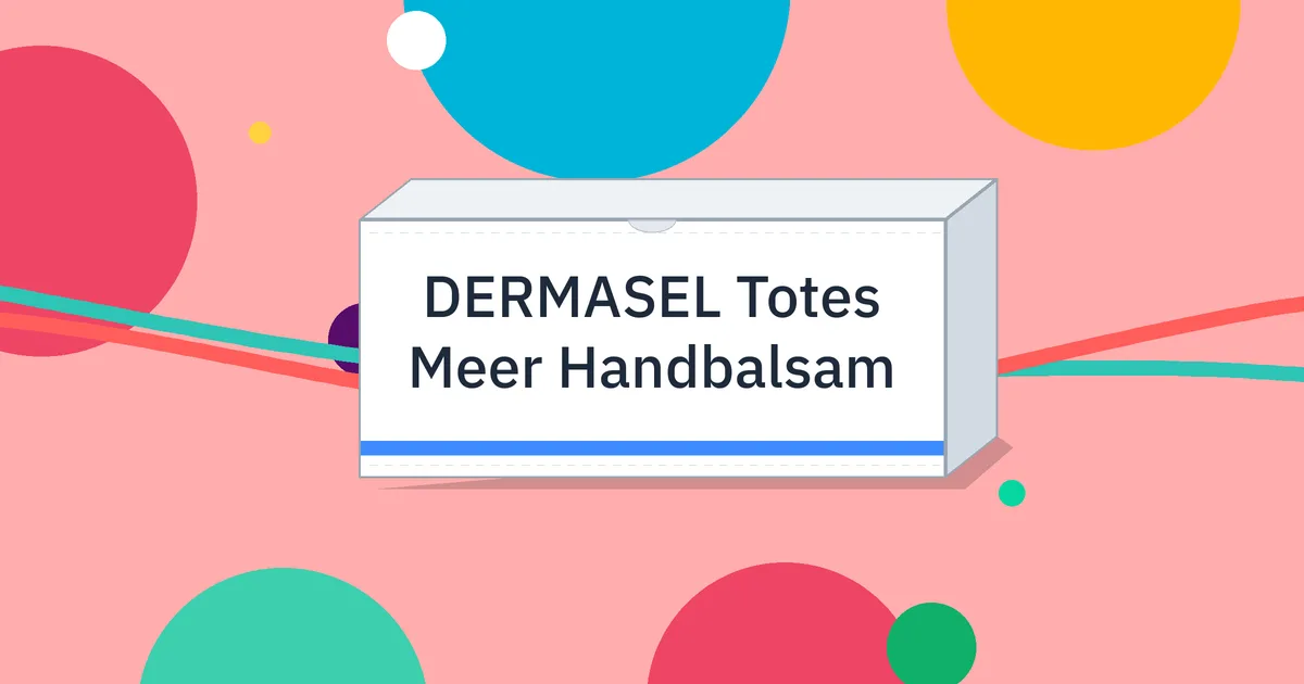 Symbolbild: Packung mit der Aufschrift DERMASEL Totes Meer Handbalsam (PZN 17375690) – Verfügbarkeit und Bezug in Apotheken in Frankfurt am Main