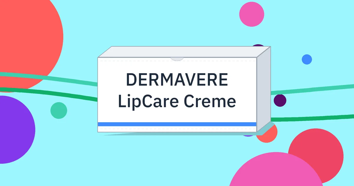 Symbolbild: Packung mit der Aufschrift DERMAVERE LipCare Creme (PZN 19782347) – Verfügbarkeit und Bezug in Apotheken in Frankfurt am Main
