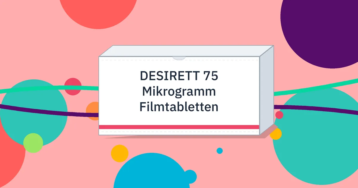 Symbolbild: Packung mit der Aufschrift DESIRETT 75 Mikrogramm Filmtabletten (PZN 01825808) – Verfügbarkeit und Bezug in Apotheken in Frankfurt am Main