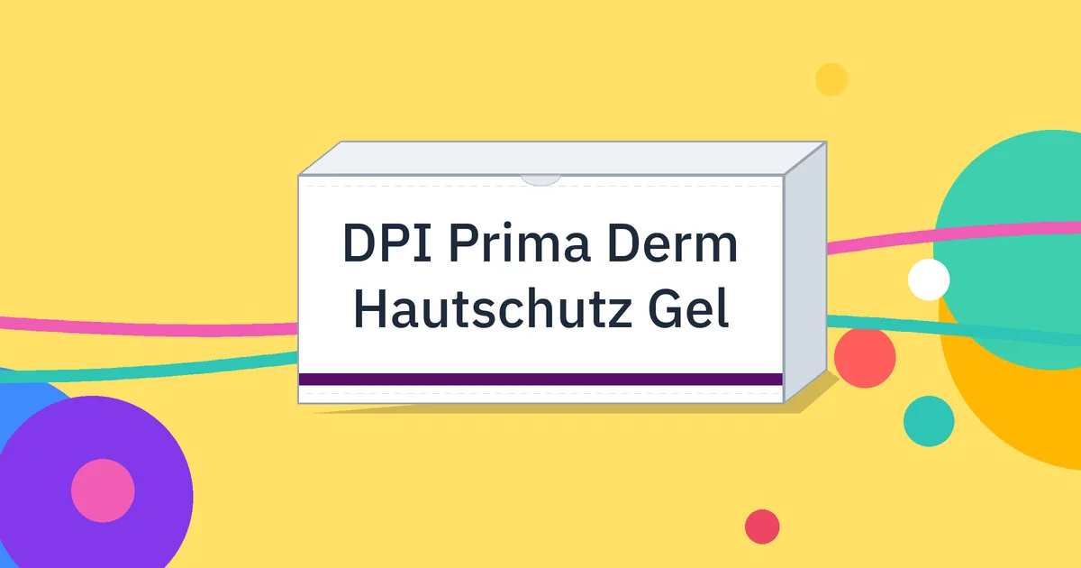 Symbolbild: Packung mit der Aufschrift DPI Prima Derm Hautschutz Gel (PZN 01146131) – Verfügbarkeit und Bezug in Apotheken in Frankfurt am Main