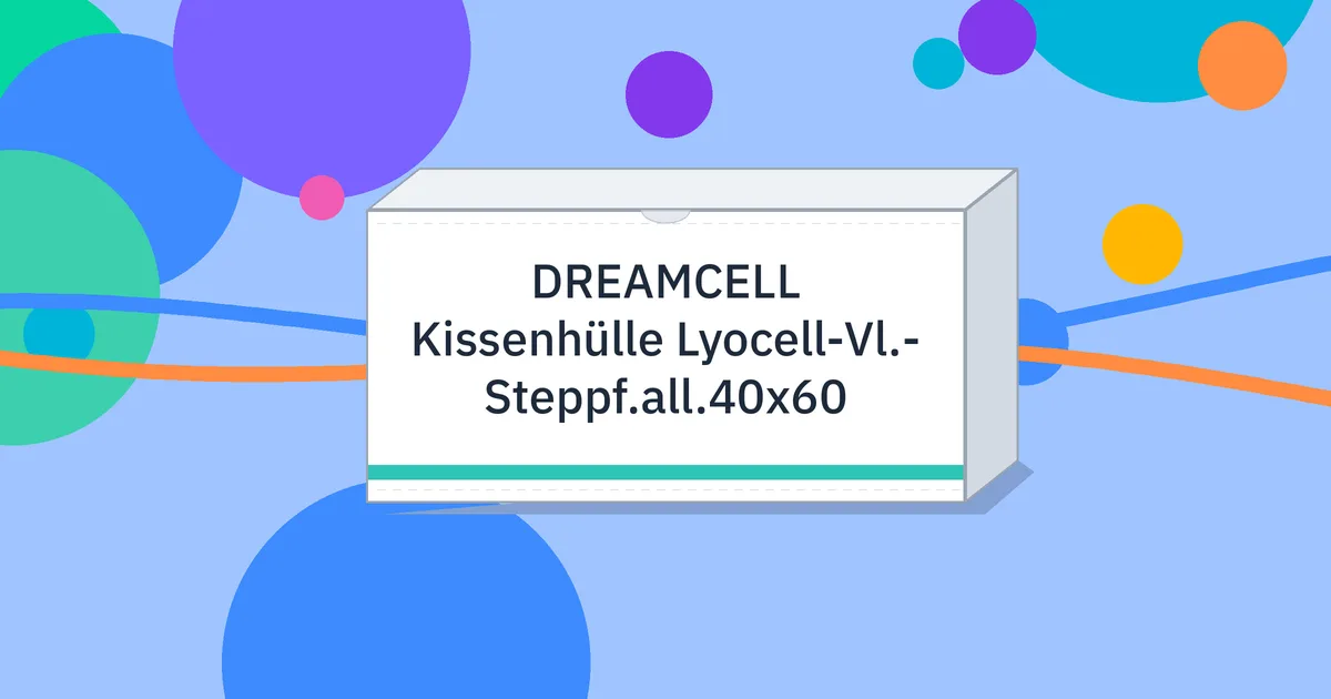 Symbolbild: Packung mit der Aufschrift DREAMCELL Kissenhülle Lyocell-Vl.-Steppf.all.40x60 (PZN 16895051) – Verfügbarkeit und Bezug in Apotheken in Frankfurt am Main