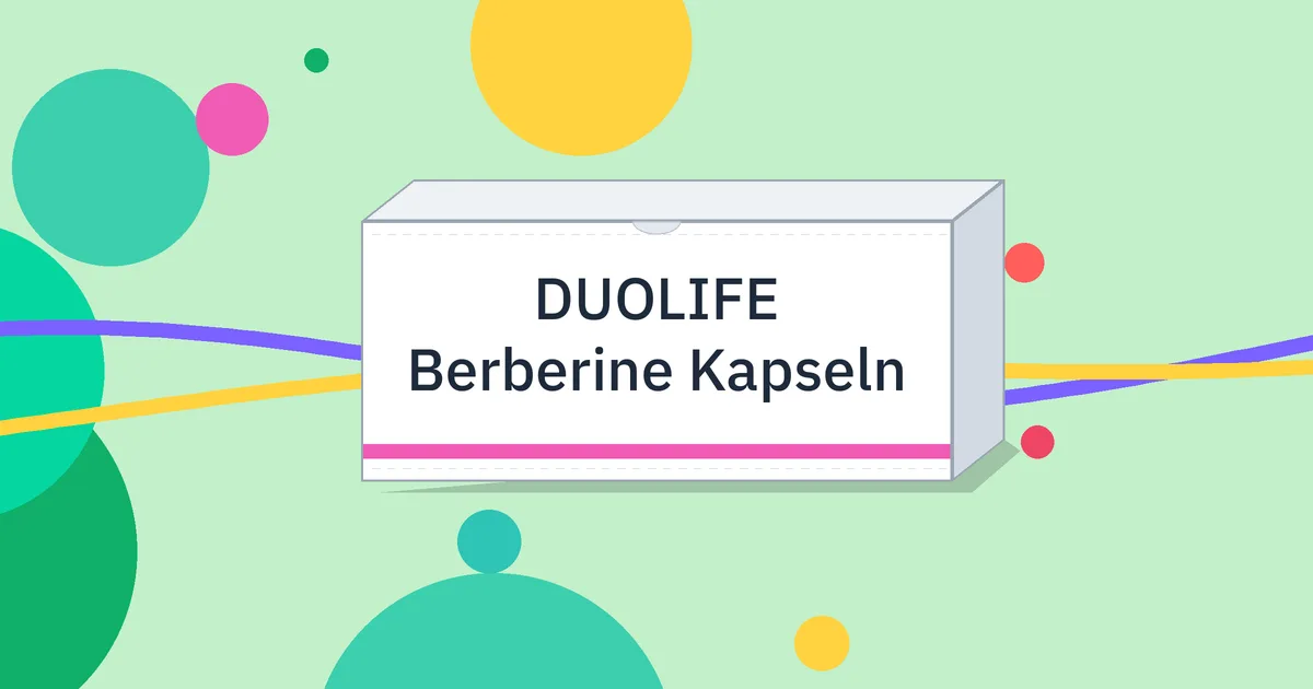Symbolbild: Packung mit der Aufschrift DUOLIFE Berberine Kapseln (PZN 19109142) – Verfügbarkeit und Bezug in Apotheken in Frankfurt am Main