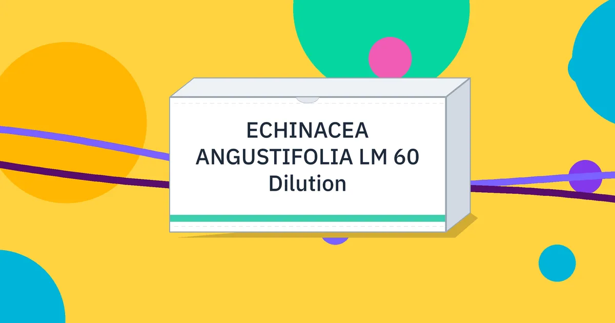 Symbolbild: Packung mit der Aufschrift ECHINACEA ANGUSTIFOLIA LM 60 Dilution (PZN 12844192) – Verfügbarkeit und Bezug in Apotheken in Frankfurt am Main