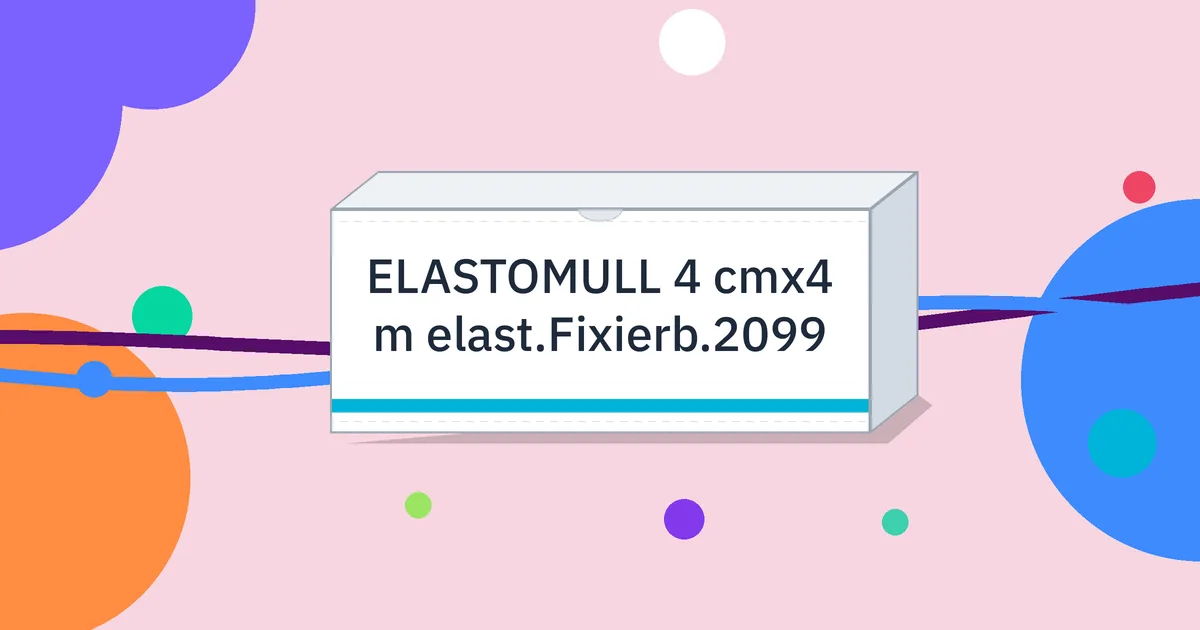Symbolbild: Packung mit der Aufschrift ELASTOMULL 4 cmx4 m elast.Fixierb.2099 (PZN 05529320) – Verfügbarkeit und Bezug in Apotheken in Frankfurt am Main