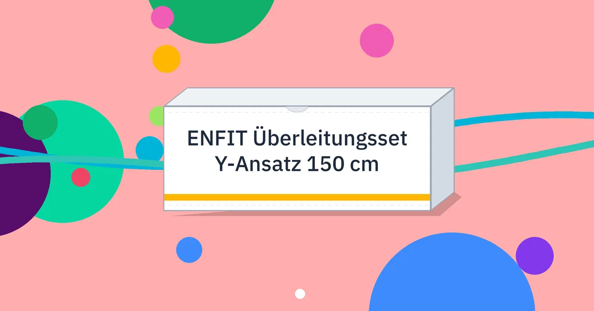 Symbolbild: Packung mit der Aufschrift ENFIT Überleitungsset Y-Ansatz 150 cm (PZN 16737487) – Verfügbarkeit und Bezug in Apotheken in Frankfurt am Main