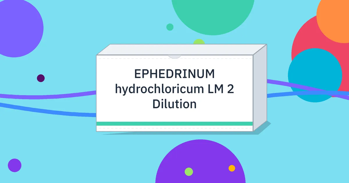 Symbolbild: Packung mit der Aufschrift EPHEDRINUM hydrochloricum LM 2 Dilution (PZN 13471020) – Verfügbarkeit und Bezug in Apotheken in Frankfurt am Main