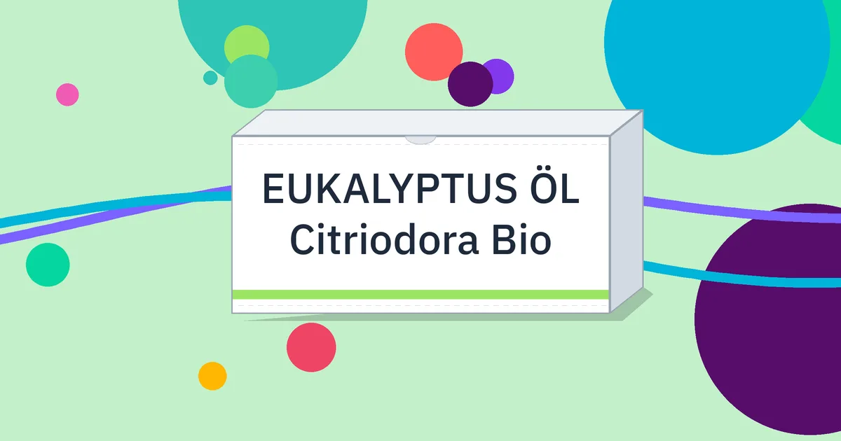 Symbolbild: Packung mit der Aufschrift EUKALYPTUS ÖL Citriodora Bio (PZN 16022564) – Verfügbarkeit und Bezug in Apotheken in Frankfurt am Main