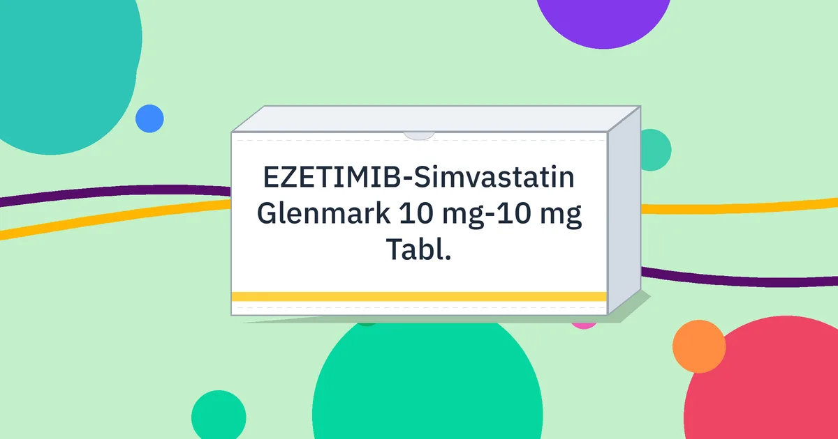 Symbolbild: Packung mit der Aufschrift EZETIMIB-Simvastatin Glenmark 10 mg-10 mg Tabl. (PZN 14266167) – Verfügbarkeit und Bezug in Apotheken in Frankfurt am Main