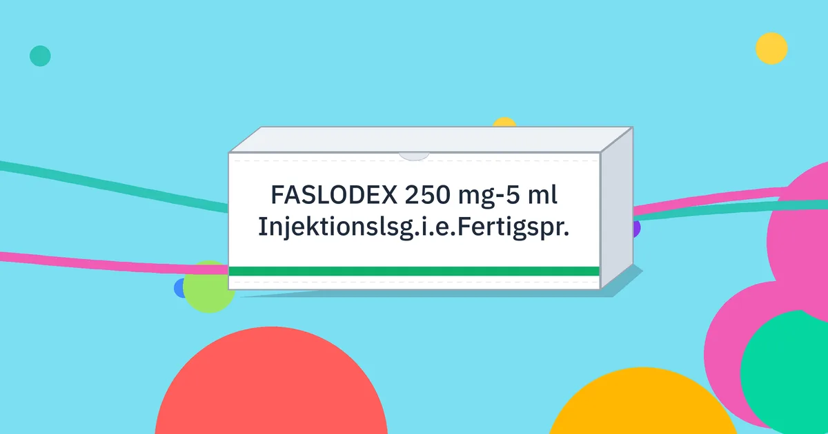 Symbolbild: Packung mit der Aufschrift FASLODEX 250 mg-5 ml Injektionslsg.i.e.Fertigspr. (PZN 07349852) – Verfügbarkeit und Bezug in Apotheken in Frankfurt am Main
