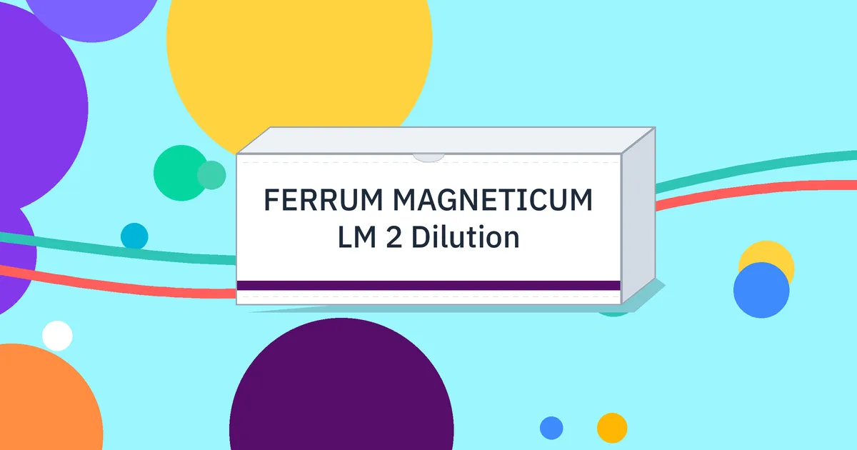Symbolbild: Packung mit der Aufschrift FERRUM MAGNETICUM LM 2 Dilution (PZN 12849746) – Verfügbarkeit und Bezug in Apotheken in Frankfurt am Main