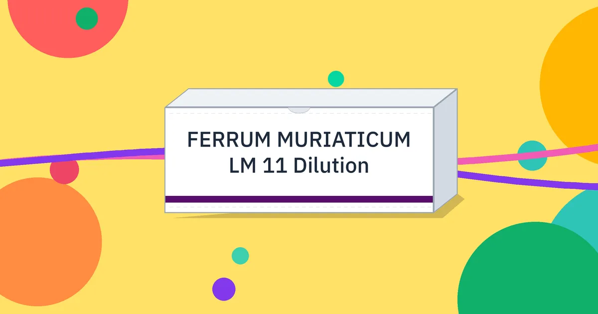 Symbolbild: Packung mit der Aufschrift FERRUM MURIATICUM LM 11 Dilution (PZN 12850726) – Verfügbarkeit und Bezug in Apotheken in Frankfurt am Main