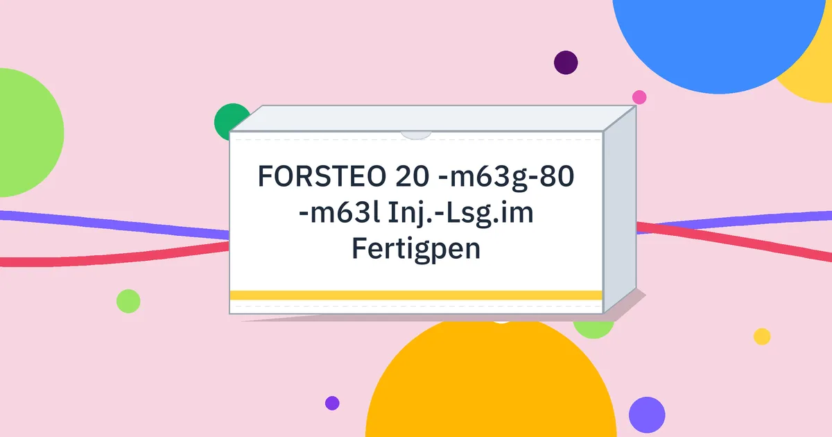 Symbolbild: Packung mit der Aufschrift FORSTEO 20 -m63g-80 -m63l Inj.-Lsg.im Fertigpen (PZN 20725627) – Verfügbarkeit und Bezug in Apotheken in Frankfurt am Main