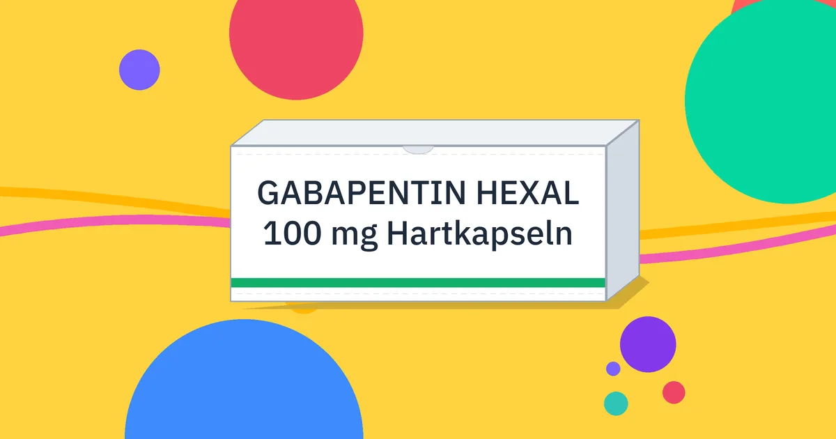 Symbolbild: Packung mit der Aufschrift GABAPENTIN HEXAL 100 mg Hartkapseln (PZN 04024285) – Verfügbarkeit und Bezug in Apotheken in Frankfurt am Main